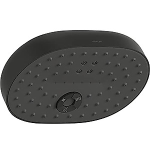 KOHLER 26290-BL Statement Multifunction 2.5 gpm Showerhead, Matte Black