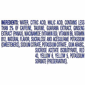 Crystal Light Sugar-Free Zero Calorie Liquid Water Enhancer with Caffeine - Tropical Paradise Punch Water Flavor Drink Mix (1.62 fl oz Bottle)