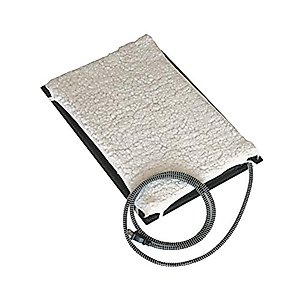 Farm Innovators Model HM-60S Small 13-Inch by 19-Inch Plastic Heated Pet Mat with Fleece Cover, 60-Watt