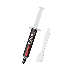 Maxtor CTG8 4 Grams Thermal Compound Paste Heat Sink for IC/Processor/CPU/GPU/All Coolers, 12.8W/m.k Carbon Based High Performance, Thermal Interface Material
