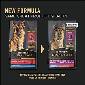 Purina Pro Plan Sensitive Skin and Stomach Dog Food Large Breed Salmon and Rice Formula - 34 lb. Bag