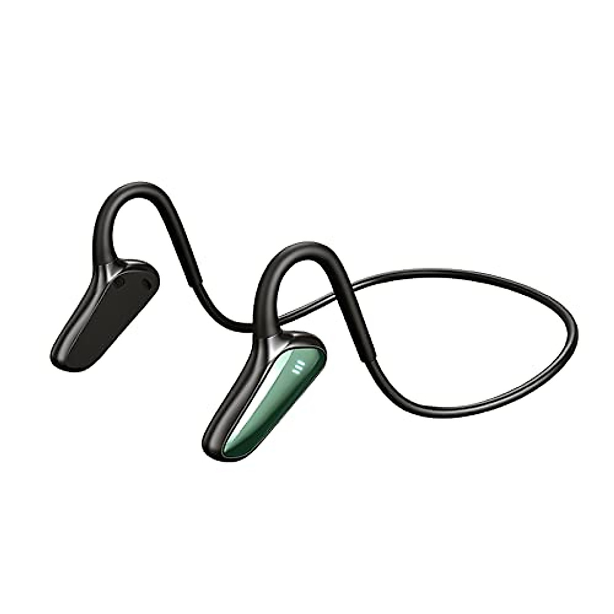 MUDUH Bone Conduction Headsets Bluetooth 5.0 Wireless Earphone, Noise Cancelling, Built in Microphone, IPX5 Waterproof, Ergonomic Sports Headphones for Running Cycling Yoga Hiking