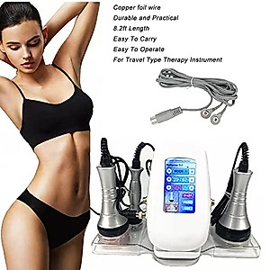 Kadimendium Electrodes Wire, Portable 8.2ft Copper Foil Wires Electrode Wire for Home for Massager Machine