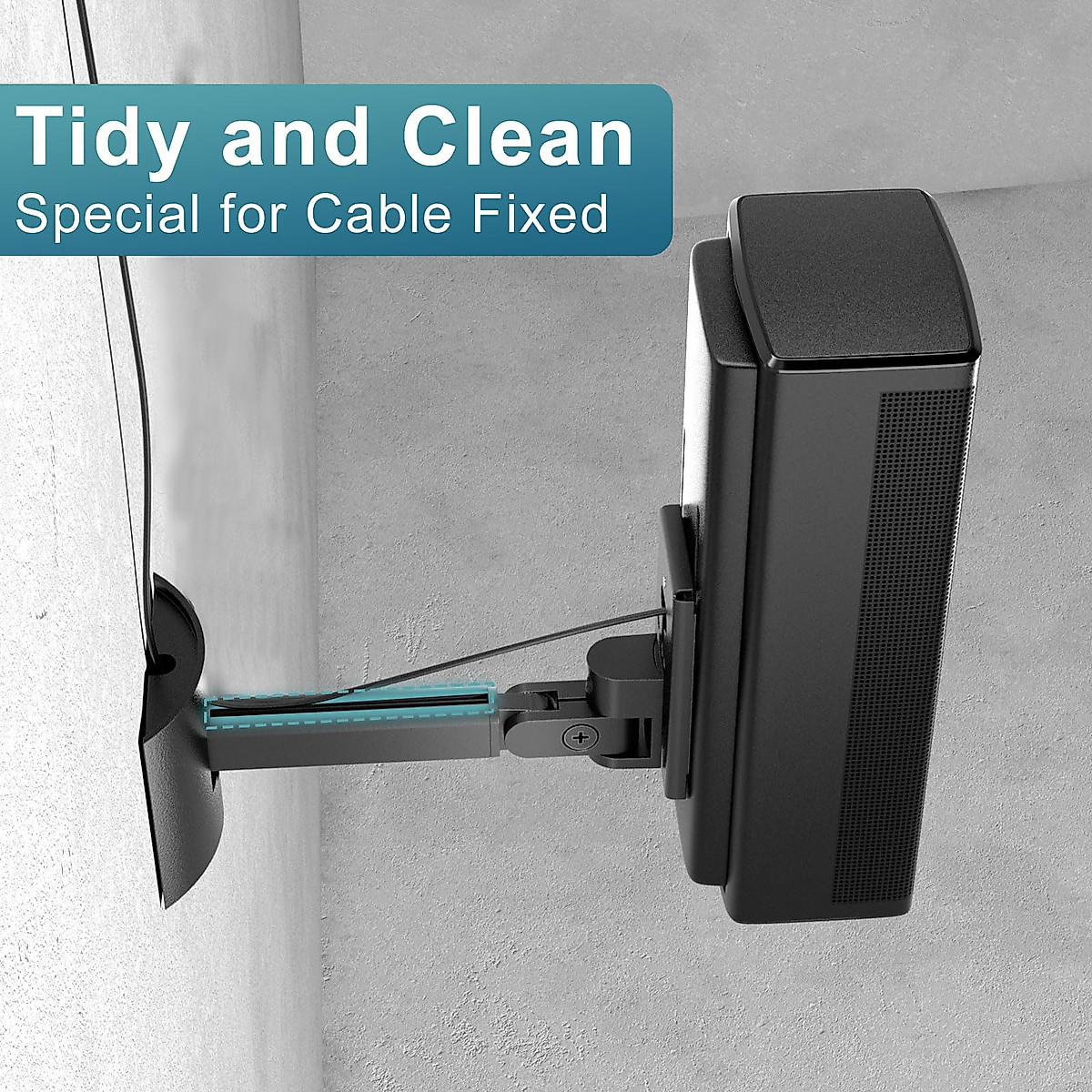 Yimaut (2 Pack) Ceiling/Wall Mount Bracket for Bose Cube Speaker,for UB-20,UB20 Series II, WB-50 Series II, Lifestyle 600, V35, V25, V10, T20, V20, V30, CineMate 520, CM520, Acoustimass Series Black