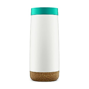 Ello Cole Vacuum-Insulated Stainless Steel Travel Mug, Teal, 16 oz