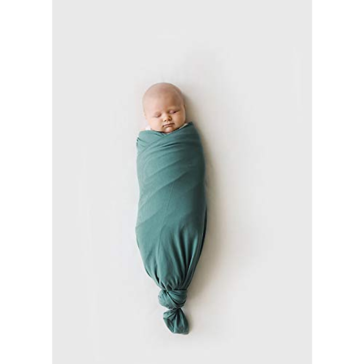 snuggle me Swaddle | Organic Cotton Swaddle Blanket, Soft Stretch, 47 x 47 inches (Moss)