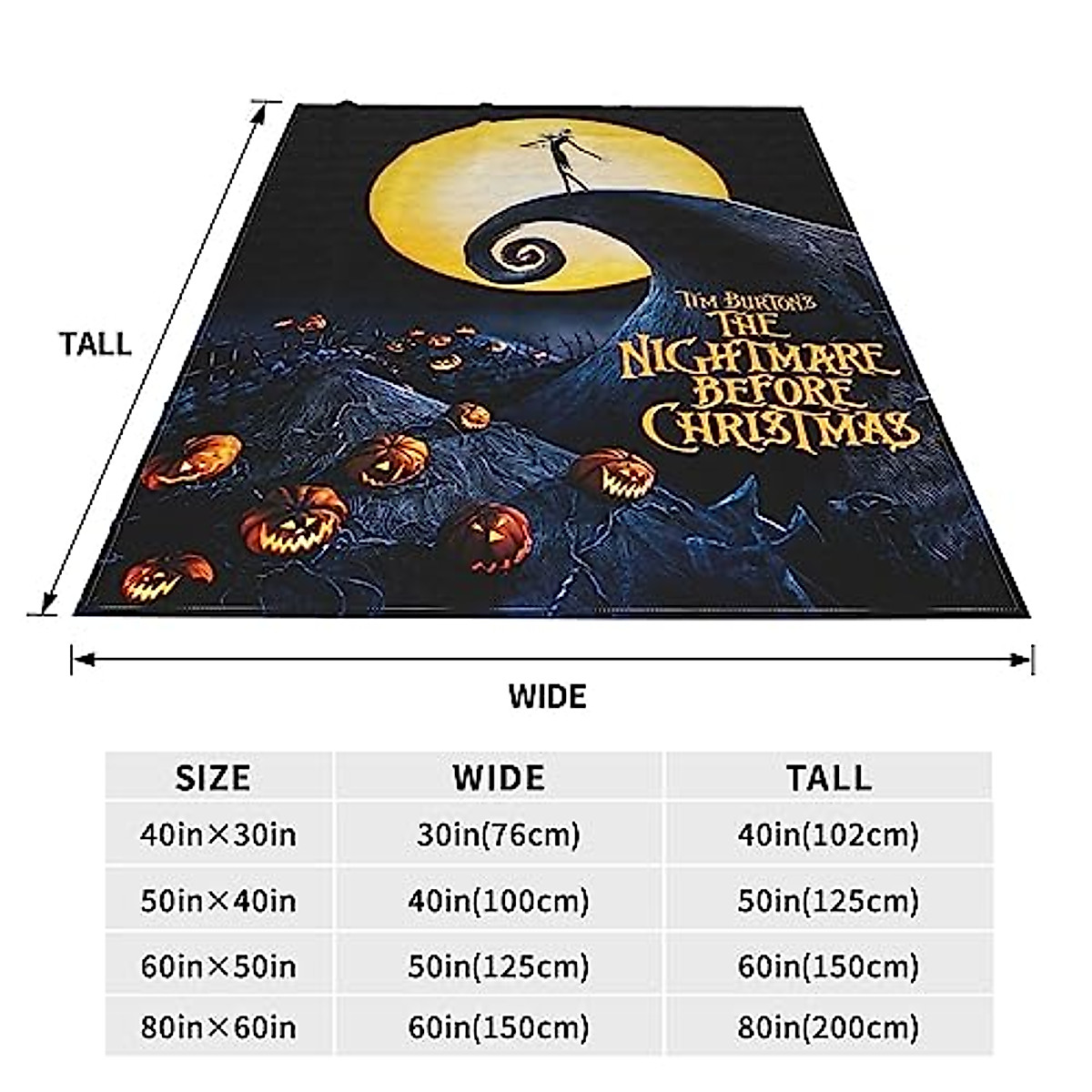 Halloween Blanket Horror Movie Skeleton Bedding Throw Blanket Flannel Plush Super Soft Sofa Blanket Children Adults 50"X40"
