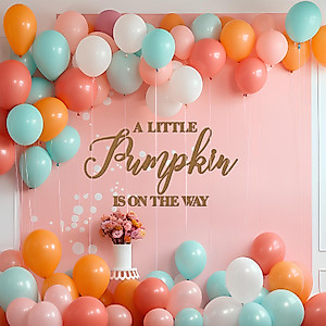 Yalikop A Little Pumpkin Is On The Way Baby Shower Wooden Sign Backdrop A Little Pumpkin Is On The Way Banner Little Pumpkin Baby Shower Wood Sweets Birthday Party Little Pumpkin Girl Boy Birthday