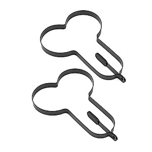 HomeSoGood 2 Pcs Funny Egg Fryer, Stainless Steel Egg Fryer, Non Stick Funny Egg Ring Mould Pancake Cooking Tool with Foldable Handle Kitchen Tools