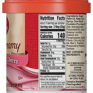 Betty Crocker Cherry Chip Cake Mix and Cherry Frosting Bundle (2 Items)