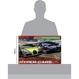 Scalextric Micro Hyper-Cars Race Slot Car Set (1: 64 Scale)
