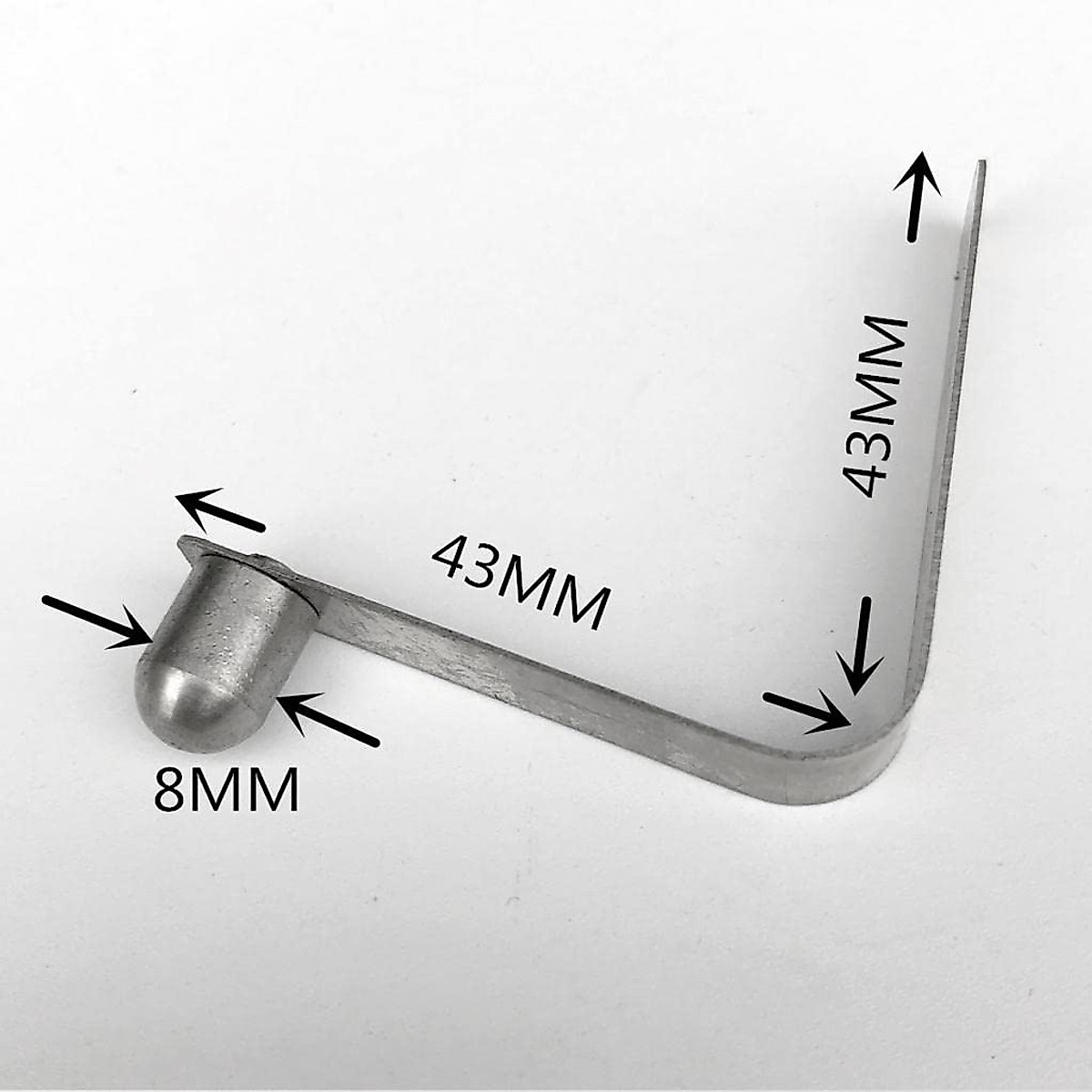 LEIPUPA 43mm Solid Stainless Steel Tent Pole Push Button Spring Replacement (Silver)