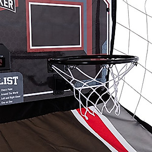TRIUMPH SPORTS USA Play Maker Double Shootout Basketball Game Includes 4 Game-Ready Basketballs and Air Pump and Needle, Black