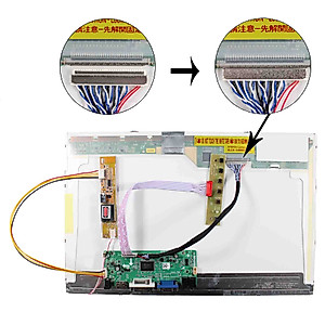VSDISPLAY 17" 17.1" 17 17.1 inch 1920X1200 LCD Screen (One of LP171WU1 LP171WU2 LP171WU3 LTN170WU LTN170U1 LTN170U2 LTN170CT01 B170UW01 LTN170CT07) with HD-MI VGA DVI LCD Controller Board M.NT68676