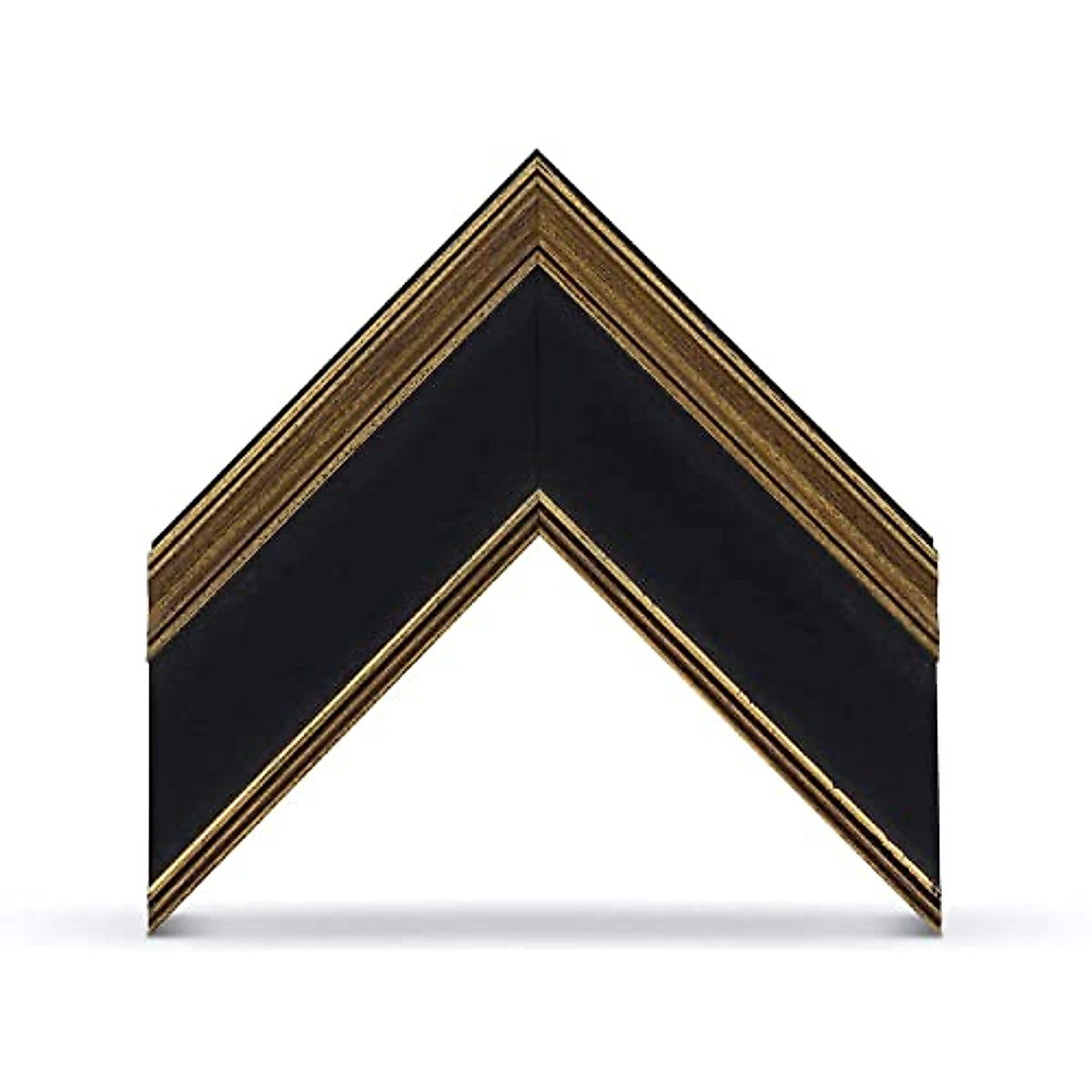 Deco TV Frames - Antique Gold & Black Smart Frame Compatible ONLY with Samsung The Frame TV (65", Fits 2021-2023 Frame TV)