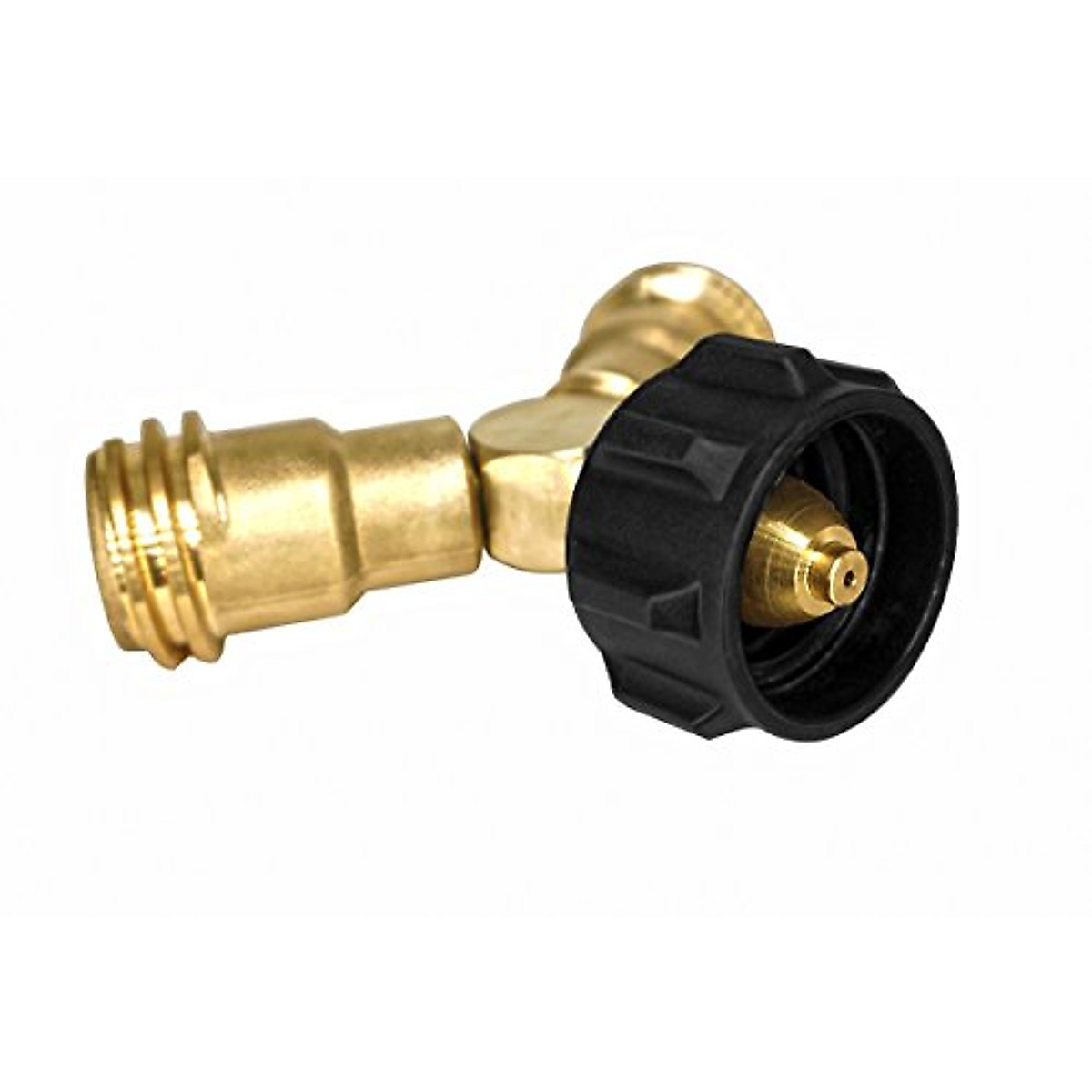 DOZYANT Propane Splitter, Propane Tank Y Splitter Adapter with Valves, 2 Way LP Gas Adapter Tee Connector for 20lb Propane Tank Cylinder, Work with BBQ Grills, Camping Stoves, Gas Burners, Heater