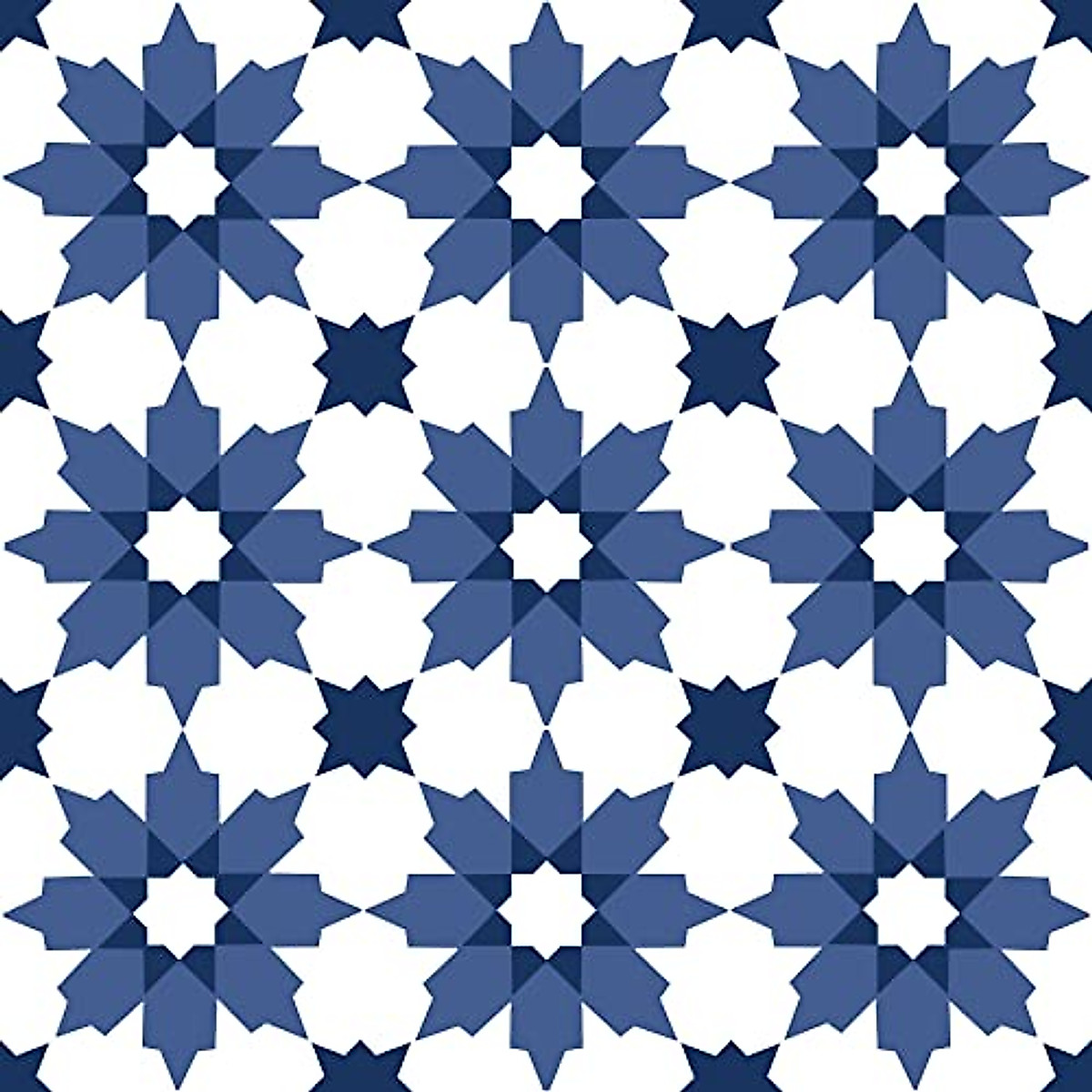 FloorPops Zellige Peel & Stick Floor Tiles, Blue