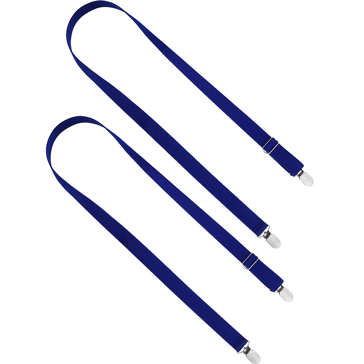 SATINIOR Mitten Clips Fully Adjustable (23.6-47.2 Inch) Glove Clips Elastic Gloves Clip for Kids (Royal Blue)