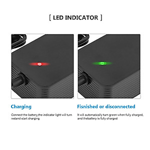 RidTianTek 53.5V 2A Charger for NIU KQi Air/KQi3/KQi3 Pro/KQi3 Max/KQi3 Sport/KQi2/KQi2 Pro, 46.8V Battery Charger for NIU Electric Scooter Accessories, Scooter Battery Power Adapter Fast Charger