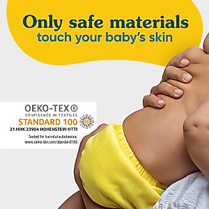 Charlie Banana Baby Fleece Reusable and Washable Cloth Diaper System, 1 Diaper and 2 Inserts, One Size, CB Blue