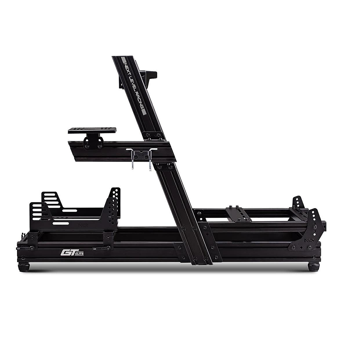 Next Level Racing® GTElite Racing Simulator Cockpit- Wheel Plate Edition (NLR-E022) & ERS2 Elite Reclining Seat (NLR-E045)