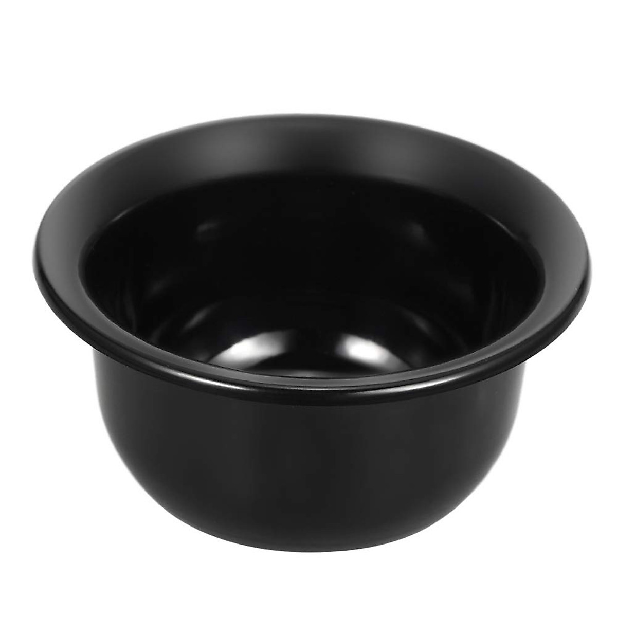 luzen 1Pc Men's Plastic Shaving Soap Bowl Reusable Shaving Mug Shaving Cup Smooth Shaving Mug Bowl for Shaving Soap and Cream, Black