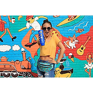 Leakproof Hidden Flask - 2 Secret Sunscreen Flasks For Liquor - Large 10oz Empty Alcohol Containers & 100 Foam Seals & Collapsible Funnel | Hard Plastic Booze Smuggling Bottle