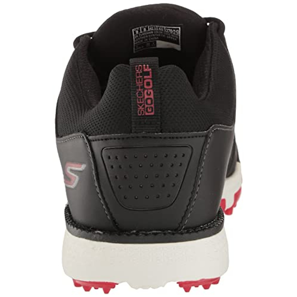 Skechers mens Elite Tour Sl Waterproof Golf Shoe, Black/Red, 13 US