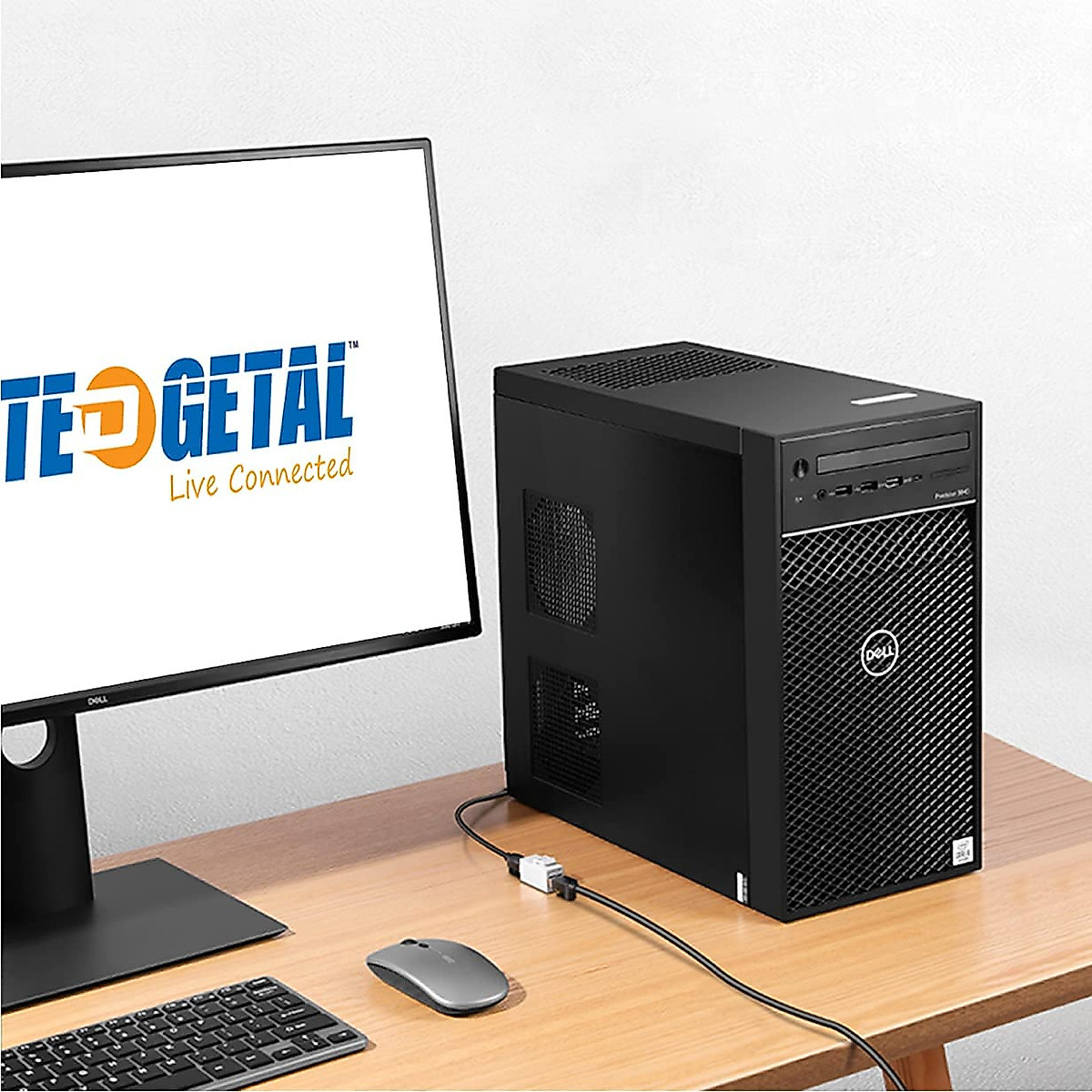 Tedgetal Cat6 Keystone Coupler RJ45 Ethernet Insert Jack Coupler 10 Pack Female to Female Inline Extender, White