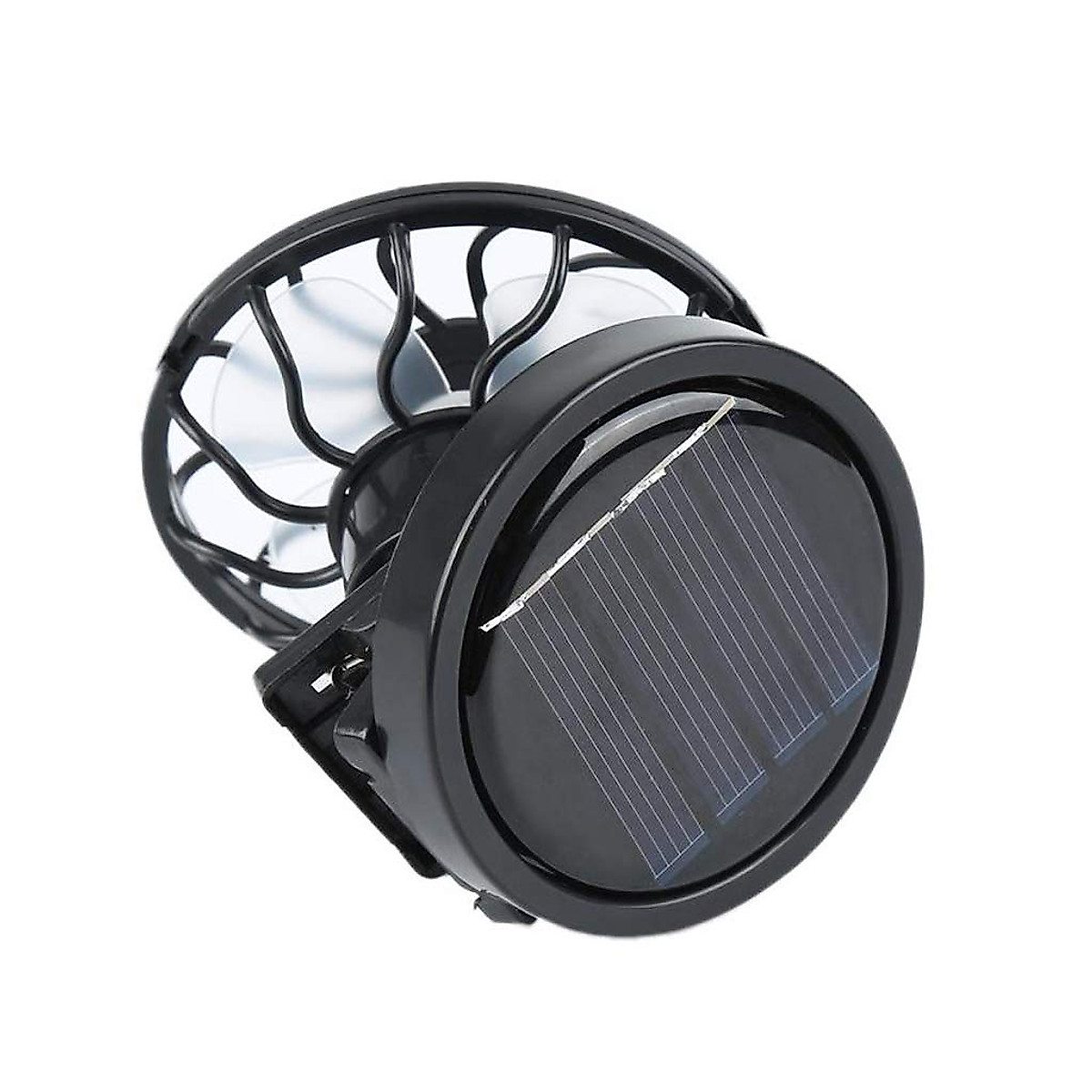 Kloware 2X Clip-on Cap Mini Solar Powered Fan for Camping Fishing Portable Handsfree