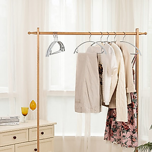 Nature Smile Non Slip PVC Coating Sweater Hangers,Dress Suit Coat Hangers,Shoulder Bump Free Golf T Shirts Clothes Hangers (Silvery Grey Color 10 Pack)