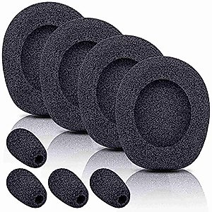B450-XT Kit Replacement Ear Pads Cushion Mic Foam Compatible with B450-XT B450XT Headset I B450 XT Accessories