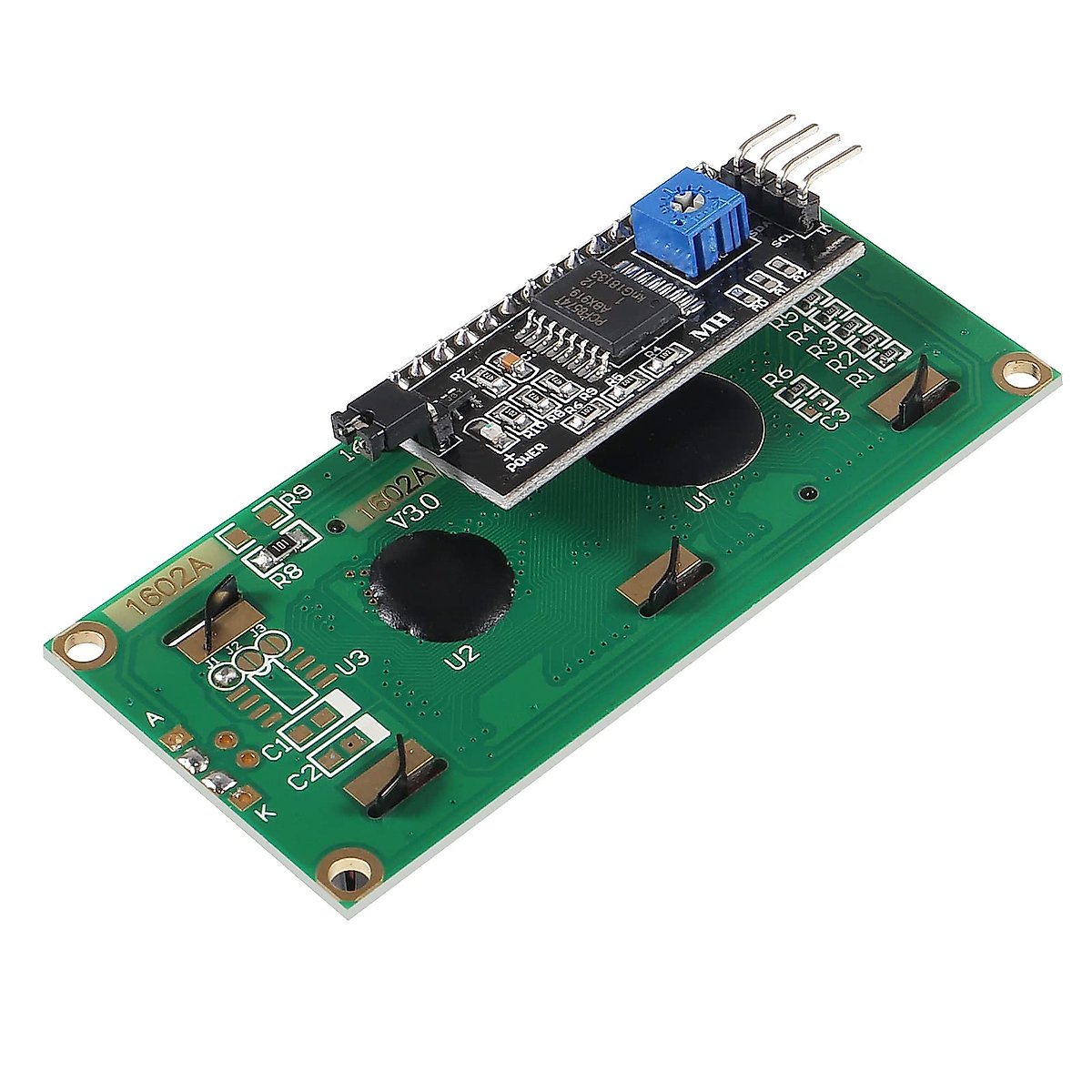 AITIAO 3 Pack 1602 LCD Display Module IC I2C TWI 16x2 Characters Serial Interface Adapter LCD Module for Raspberry Pi DIY Project IoT (Blue Display)