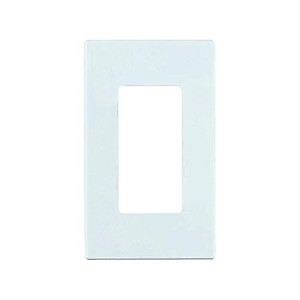 Leviton 80301-SW 1-Gang Decora Plus Wallplate Screwless Snap-On Mount, White, 20-Pack