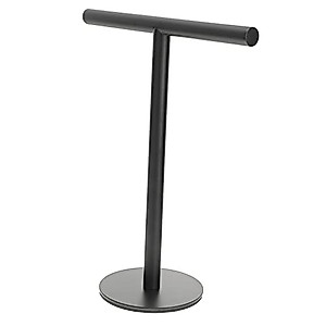 DOITOOL Vertical Towel Rack Standing Towel Holder Washcloth Holder Shower Towel Holder Freestanding Countertop Towel Rack T- Shape Headband Holder Towel Bar Rack Stand Towel Stand Concise