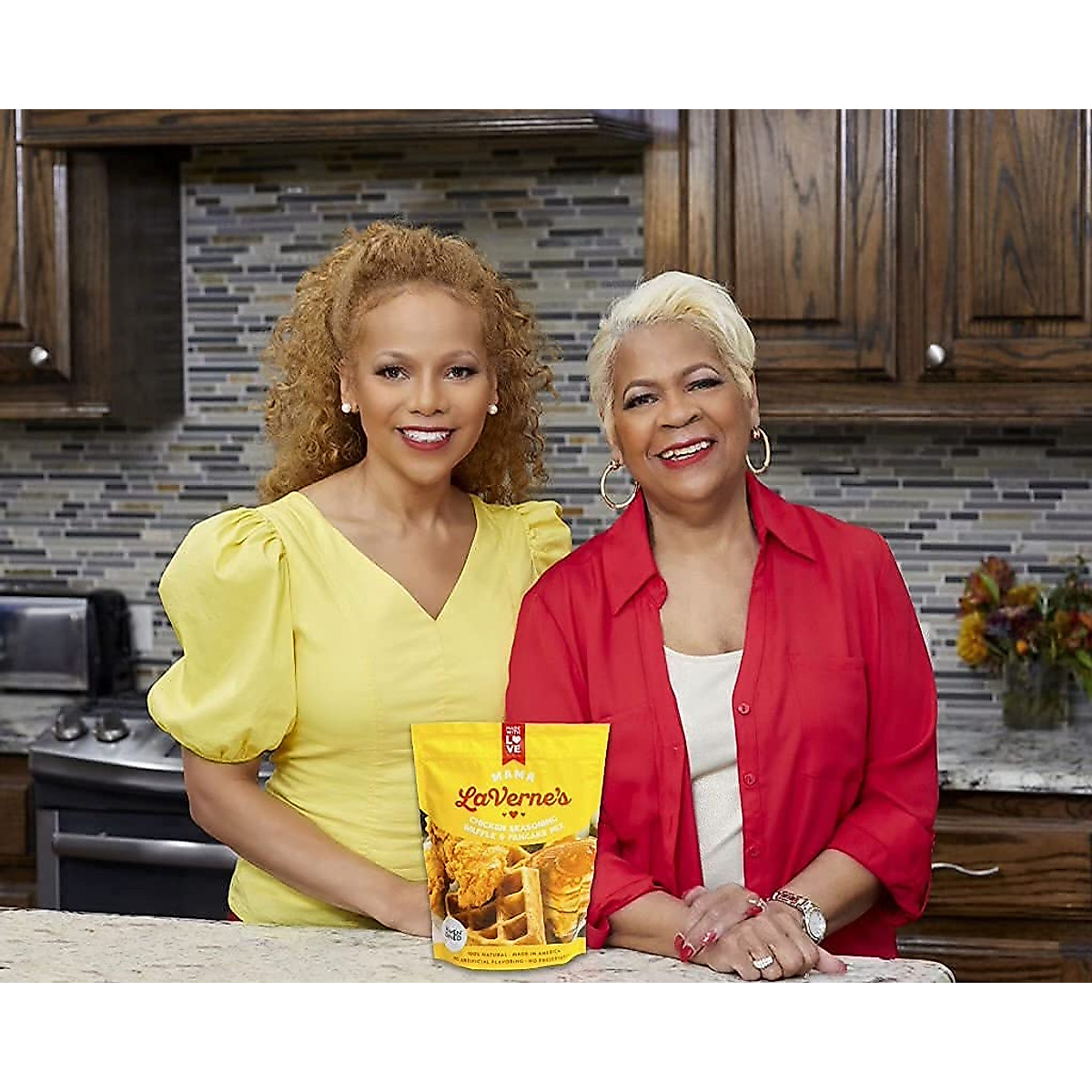 Mama LaVerne’s Pancake and Waffle Mix and Chicken Seasoning Mix - Quick Buttermilk Pancakes, Light and Belgium Waffles and Chicken - Fried, Air Fried or Baked