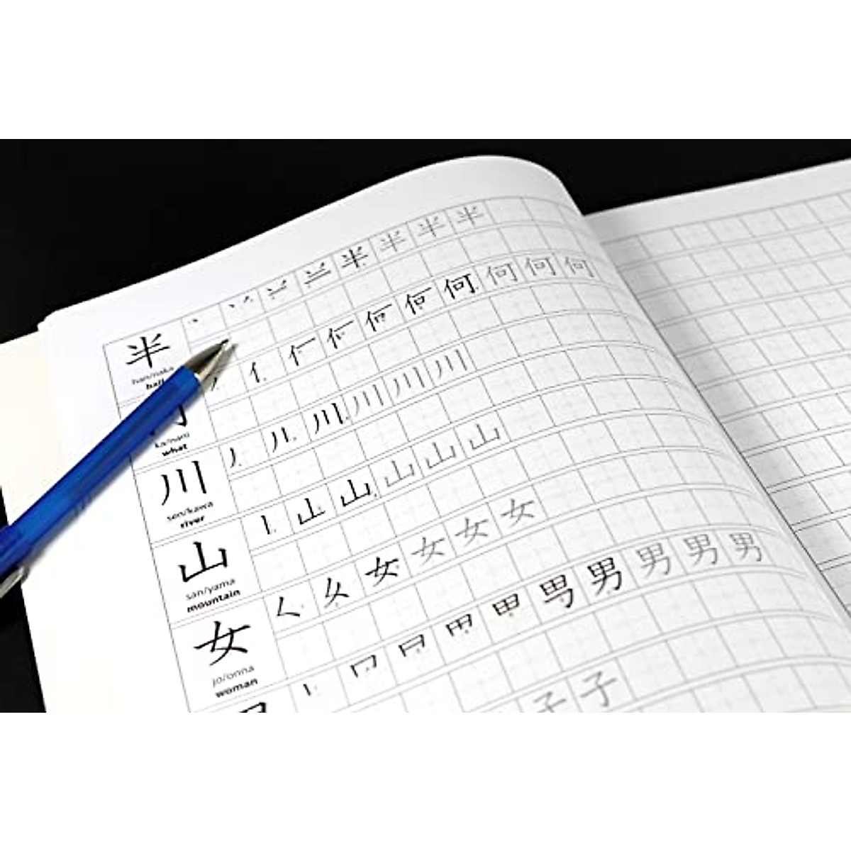 Japanese Language Writing Practice Book: Learn to Write Hiragana, Katakana and Kanji - Character Handwriting Sheets with Square Grids (Ideal for JLPT and AP Exam Prep)