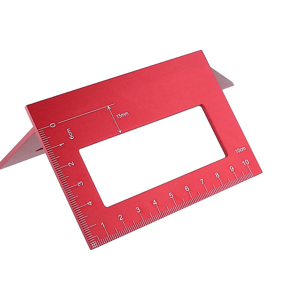 Aluminum Alloy square for woodworking Miter Scriber T Ruler 45/90 Degree Angle Ruler Angle Protractor Gauge with 2 Woodworking pencils