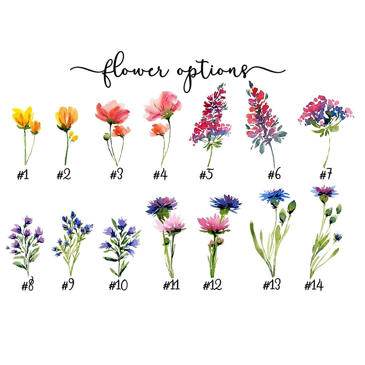 Custom Grandma's Garden Plate With Grandkids Names Family Name Watercolor Flowers Personalized Platter Unique Mothers Day Gift for Grandma Serving Trays Serving Plates for Fish Dish, Steak