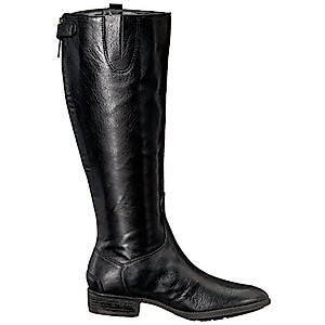 Sam Edelman Women's Penny Classic Equestrian Boot, Black Leather, 10 Medium US