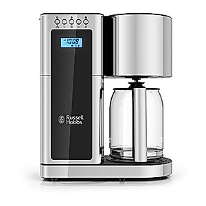 Russell Hobbs Glass Series 8-Cup Coffeemaker, Black & Stainless Steel, CM8100BKR