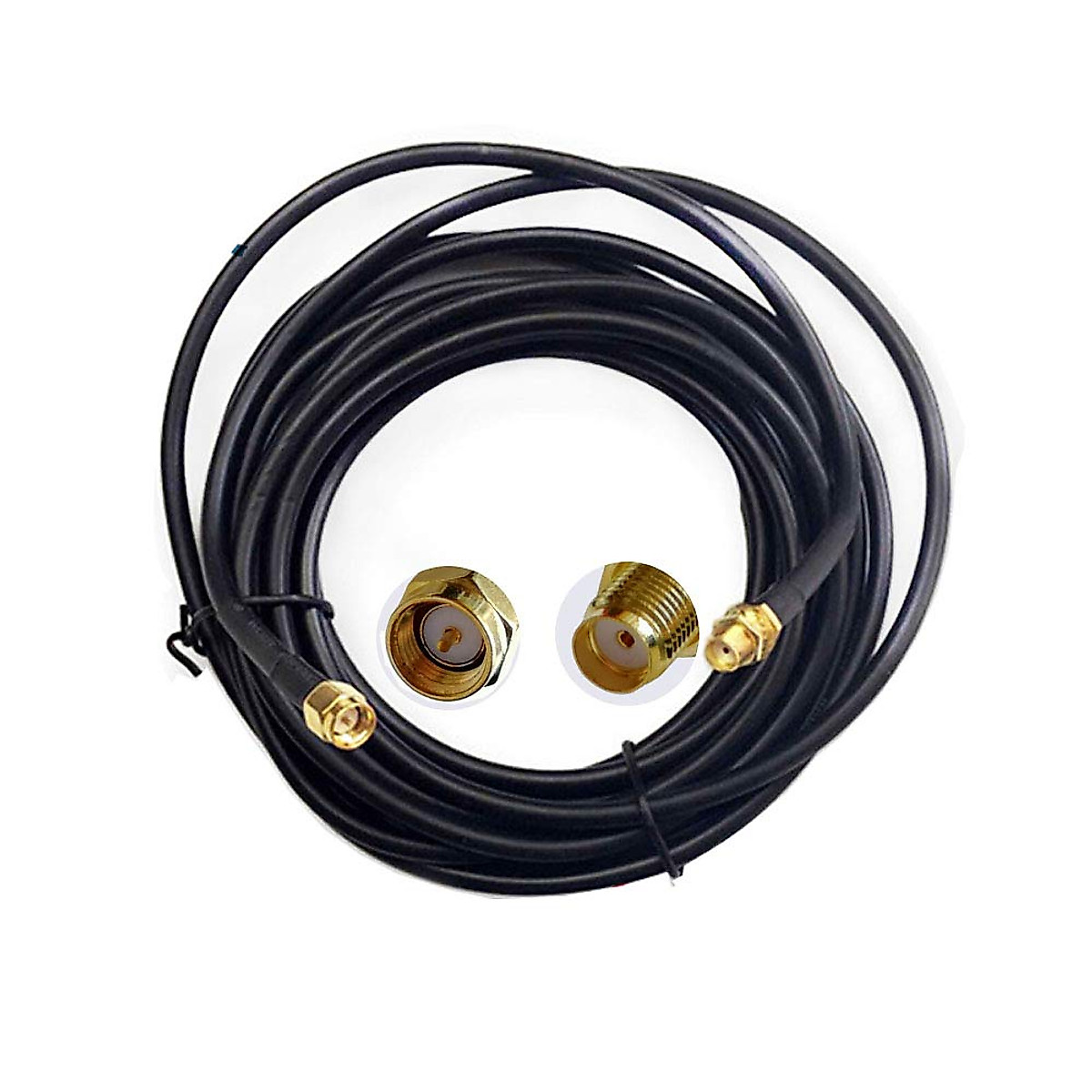 Lala Smill RG174 WiFi Antenna Extension Cable, 20ft /6m SMA Male to SMA Female Coaxial Low Loss Cable for SDR Antenna, Security Camera Antenna, Mag Mount Antenna