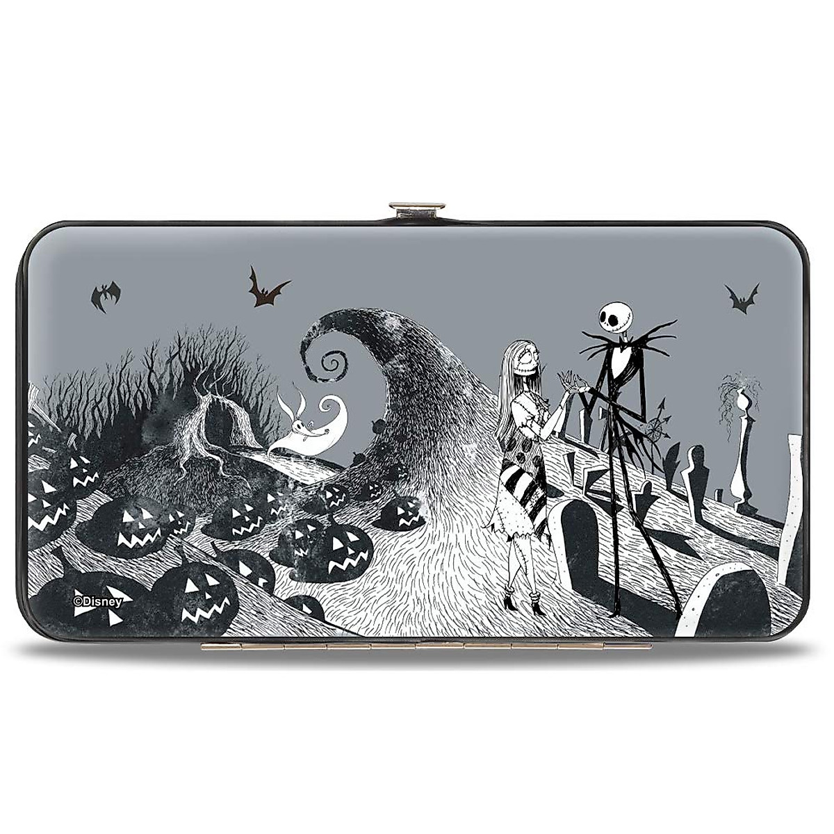 Buckle-Down Women's Hinge Wallet-Nightmare Before Christmas, 7" x 4"