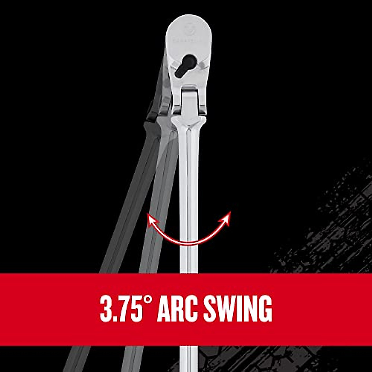 Craftsman V-SERIES Ratchet, 3/8 Inch Drive, 96-Tooth, Flexible Head XL (CMMT86323V)