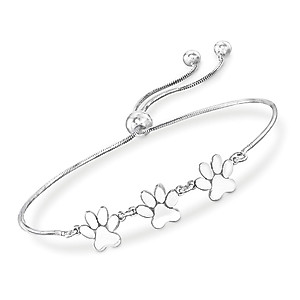 Ross-Simons Paw Print Bolo Bracelet