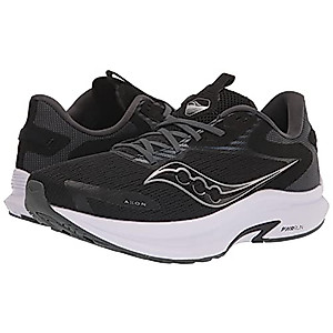 Saucony mens Axon 2 Running Shoe, Black/White, 12 US