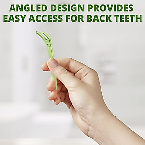 Plackers Back Teeth Micro Mint Dental Flossers, Delicious Mint Flavor, Provides Easy Access for Back Teeth, Built-in Protected Pick, Easy Storage, 75 Count (Pack of 1)