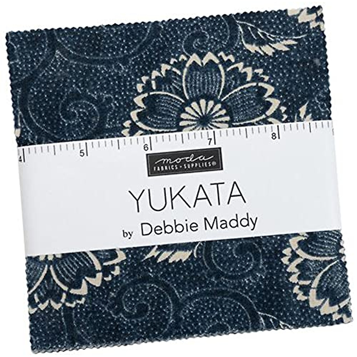 Moda Fabrics Yukata Charm Pack by Debbie Maddy; 42-5inch Precut Fabric Quilt Squares, 5 Inches