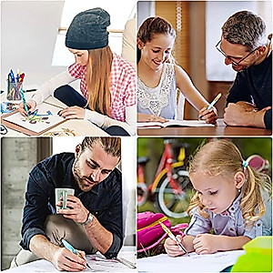 9 Pieces Pen Resin Mold, Epoxy Resin Molds with 75 Pieces Ink Pen Refills ,Ballpoint Pen Silicone Molds Resin Casting Molds for DIY Resin Crafts Making