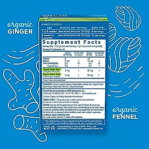 Mommy's Bliss Organic Gripe Water Gel for Newborns, Extra Gentle Gel, Relieves Occasional Stomach Discomfort from Gas, Colic & Fussiness, Easy Administration, Age 2 Weeks +, 0.53 Oz (45 Servings)